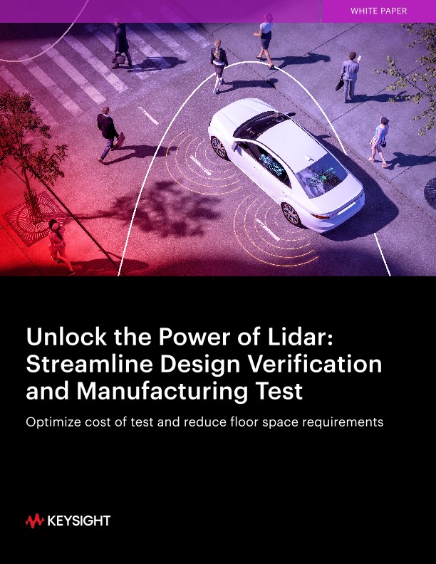 Unlock The Power Of Lidar Streamline Design Verification And Manufacturing Test Pdf Asset Page